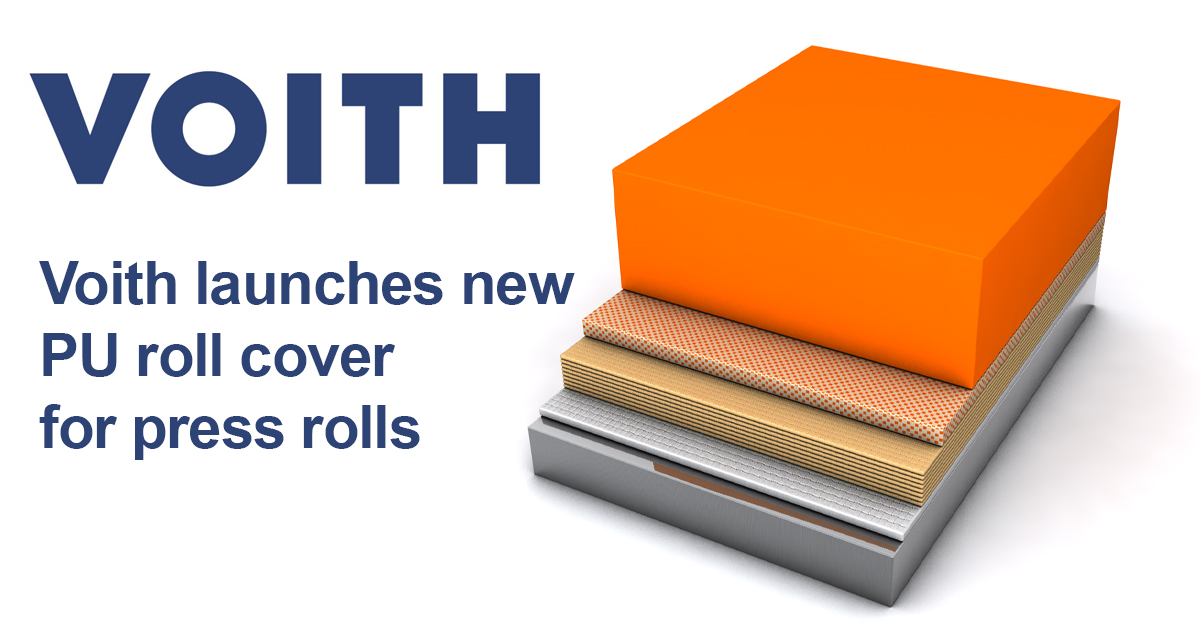Voith launches new PU roll cover for press rolls