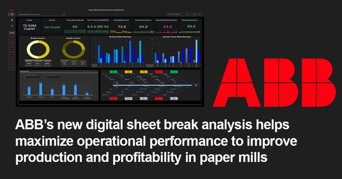 ABB digital sheet break analysis helps performance and profits