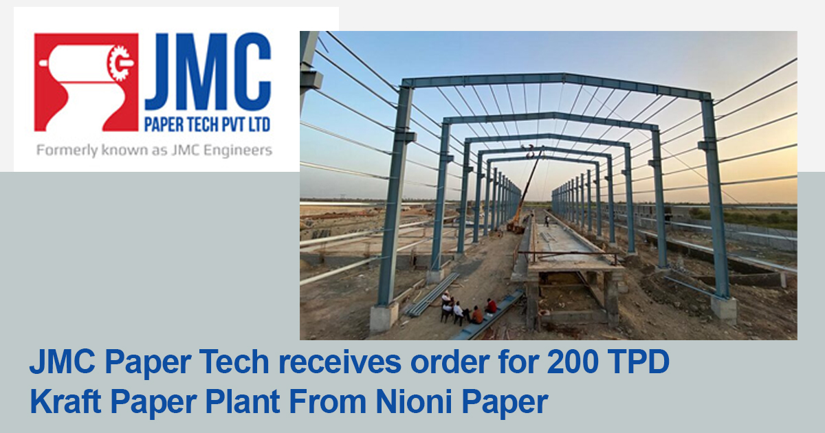 JMC Paper Tech receives order for Paper Plant From Nioni Paper
