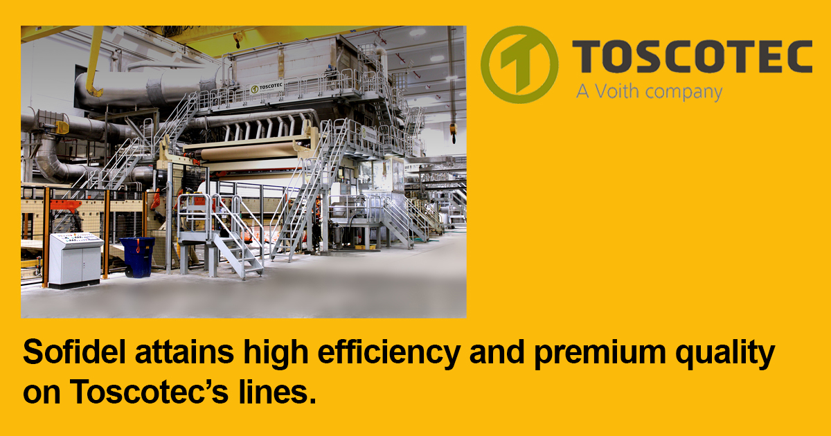 Two new Toscotec AHEAD 2.0L paper machines at Sofidel America