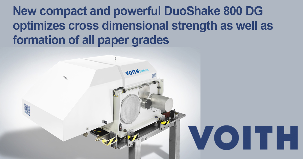 New compact and powerful DuoShake 800 DG from Voith
