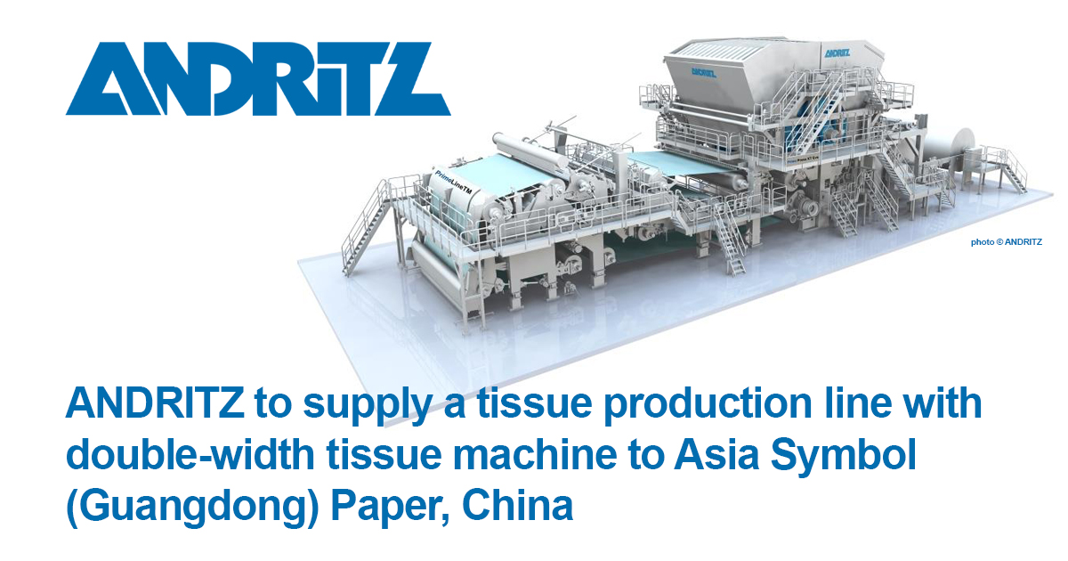 ANDRITZ to supply a tissue production line with double-width tissue ...