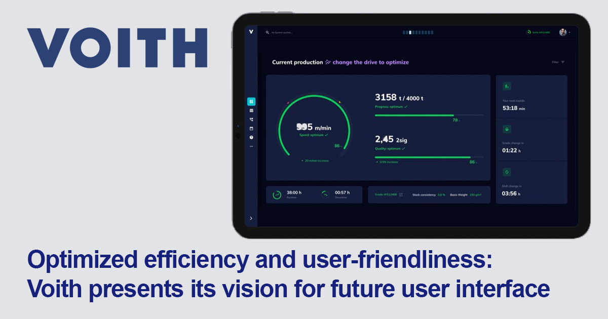 Optimized efficiency and user-friendliness: Voith presents its vision ...