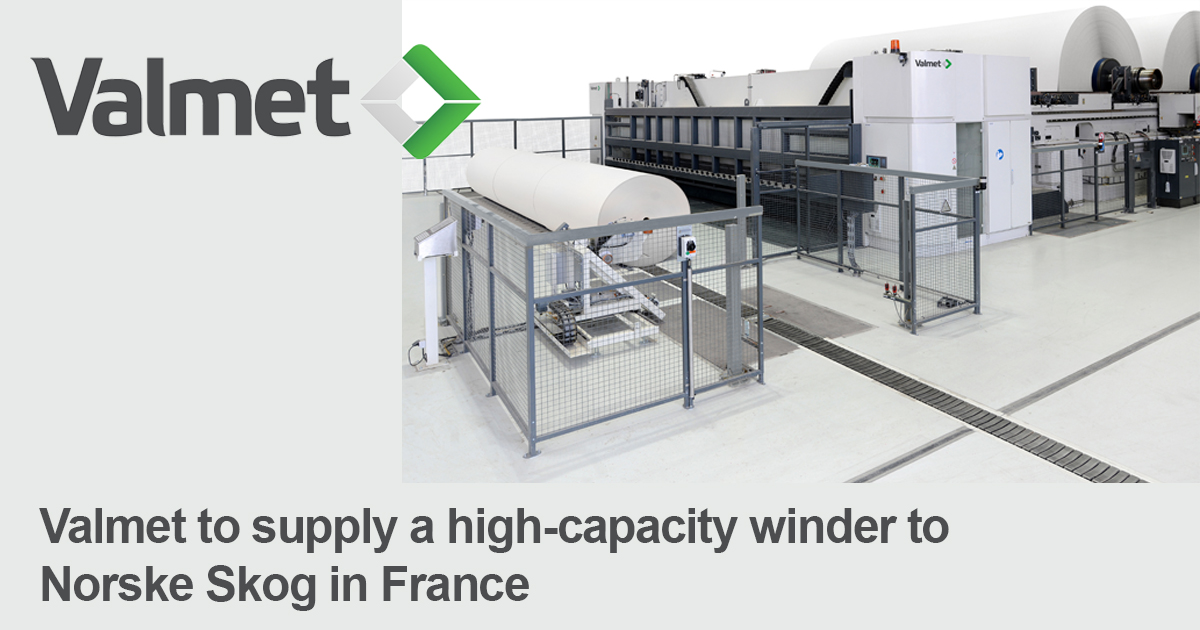 Valmet to supply a high-capacity winder to Norske Skog in France