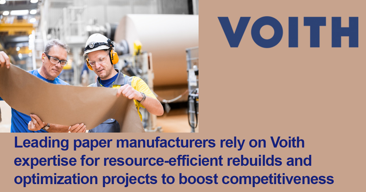 Leading paper manufacturers rely on Voith expertise for resource ...