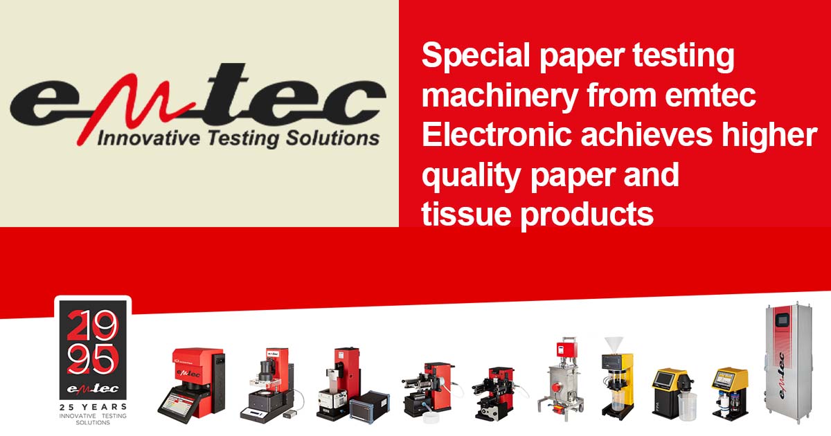 Paper testing machinery from emtec for higher quality paper and tissue ...