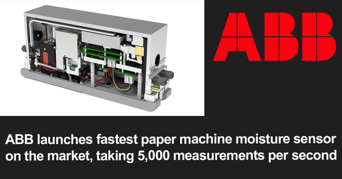 ABB launches fastest paper machine moisture sensor on the market