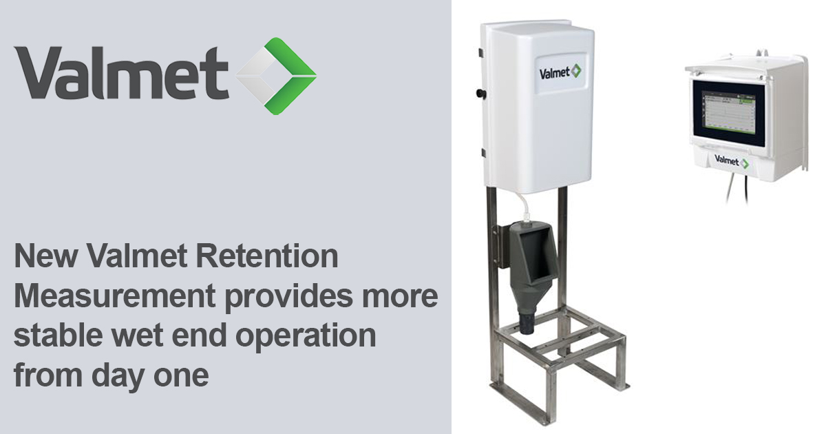New Valmet Retention Measurement provides more stable wet end operation ...