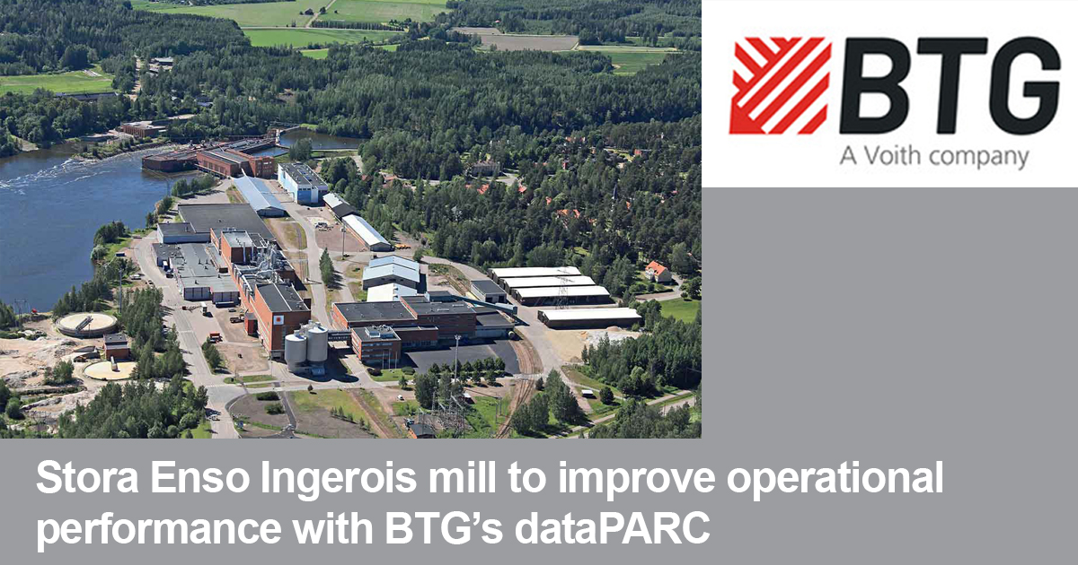 Stora Enso Ingerois mill to improve operational performance with BTG’s dataPARC