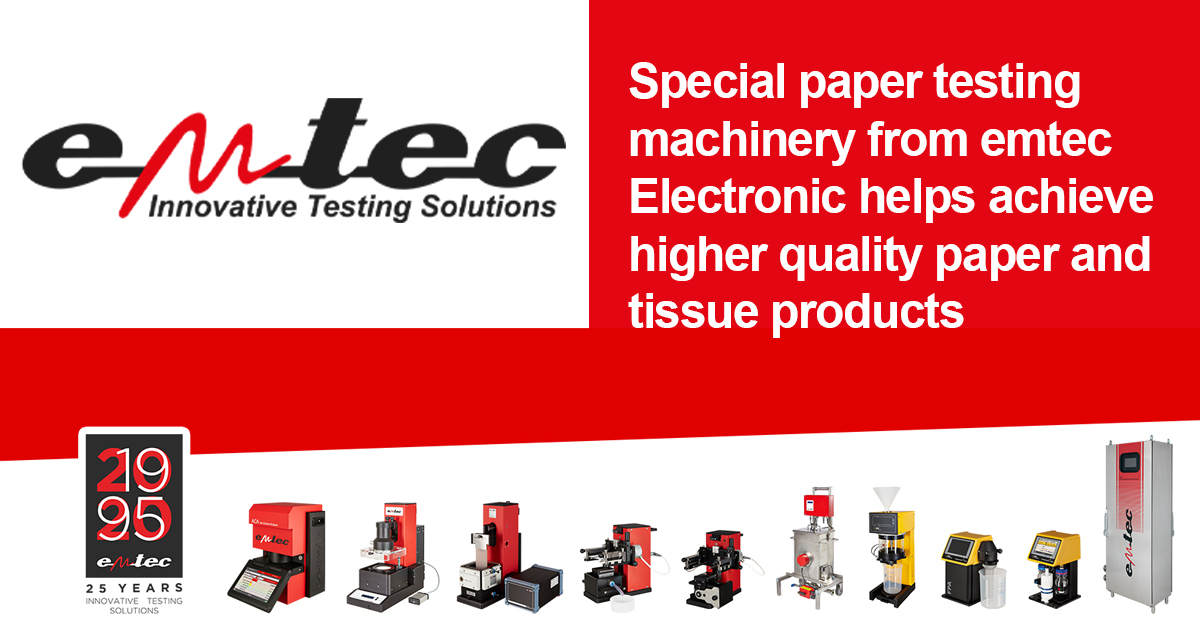 emtec electronic paper testing machinery helps achieve higher quality ...