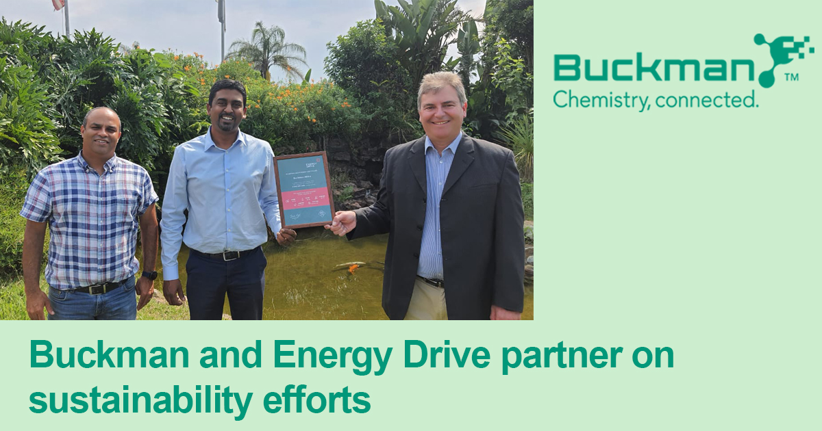Buckman and Energy Drive partner on sustainability efforts
