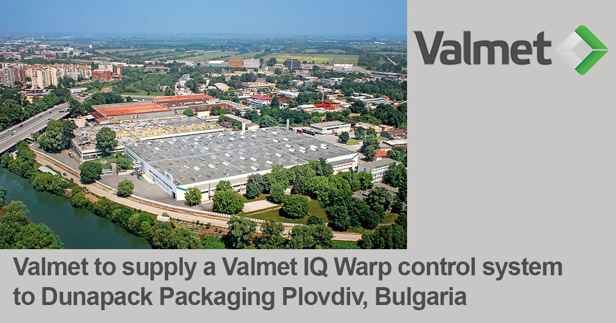Valmet to supply a Valmet IQ Warp control system to Dunapack Packaging ...