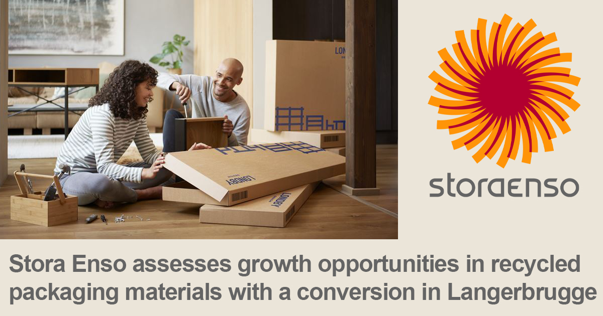 Stora Enso assesses growth opportunities in recycled packaging materials