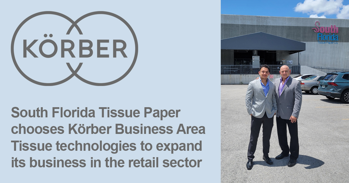 South Florida Tissue Paper chooses Körber Business Area Tissue ...