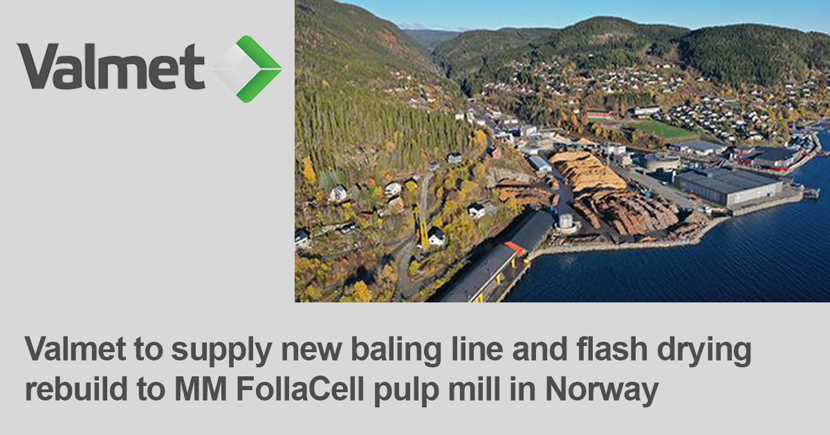 Valmet to supply new baling line and flash drying rebuild to MM ...