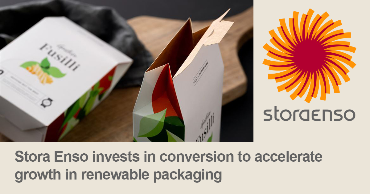 Stora Enso invests in conversion to accelerate growth in renewable ...