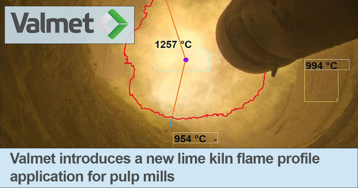 Valmet introduces a new lime kiln flame profile application for pulp mills
