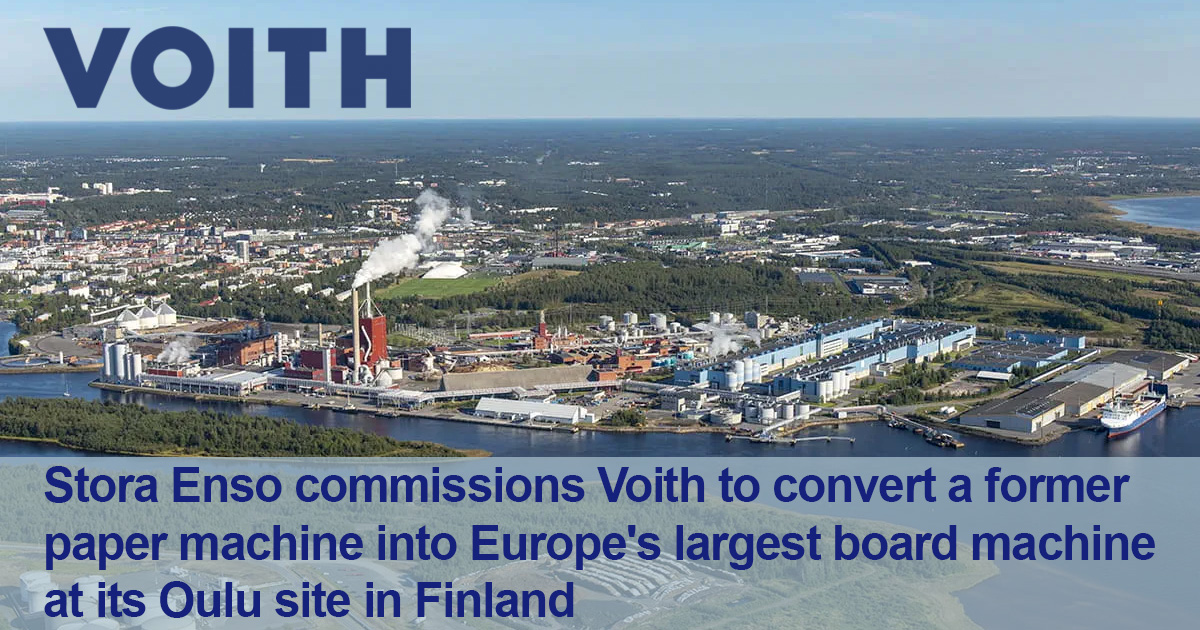 Stora Enso commissions Voith to convert a former paper machine into ...