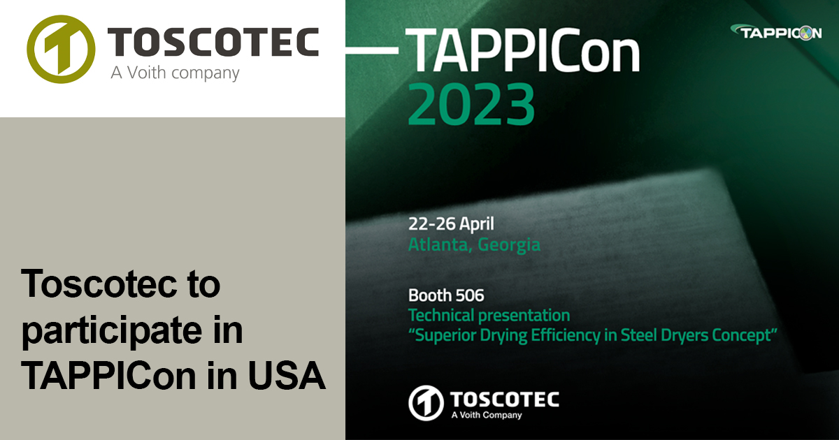 Toscotec to participate in TAPPICon in USA