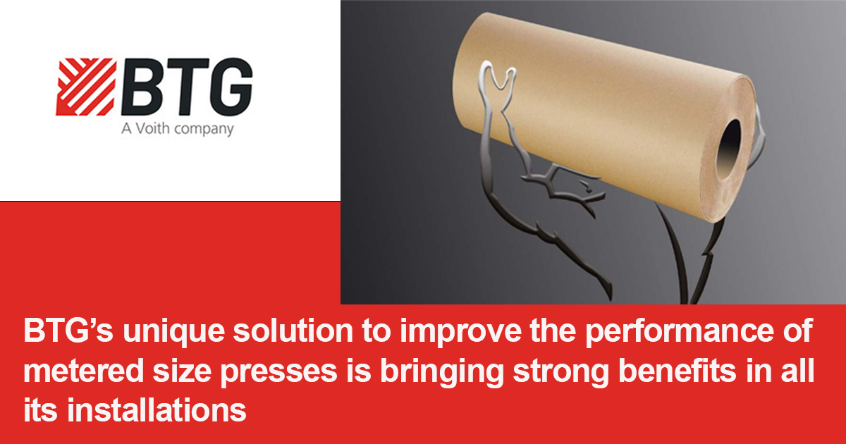 BTG’s unique solution to improve the performance of metered size presses