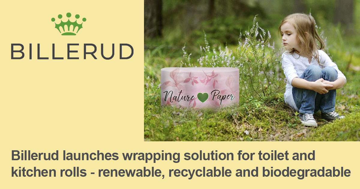 Billerud launches wrapping solution for toilet and kitchen rolls