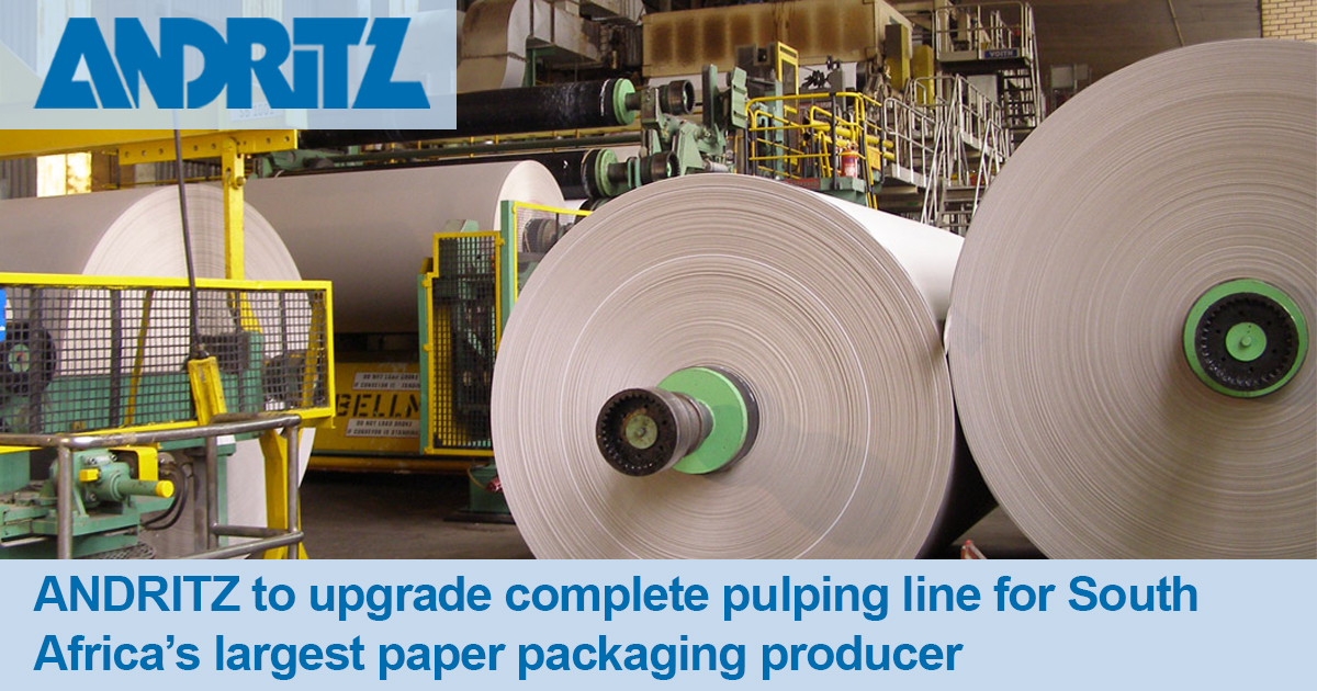 ANDRITZ to upgrade complete pulping line for South Africa’s largest ...
