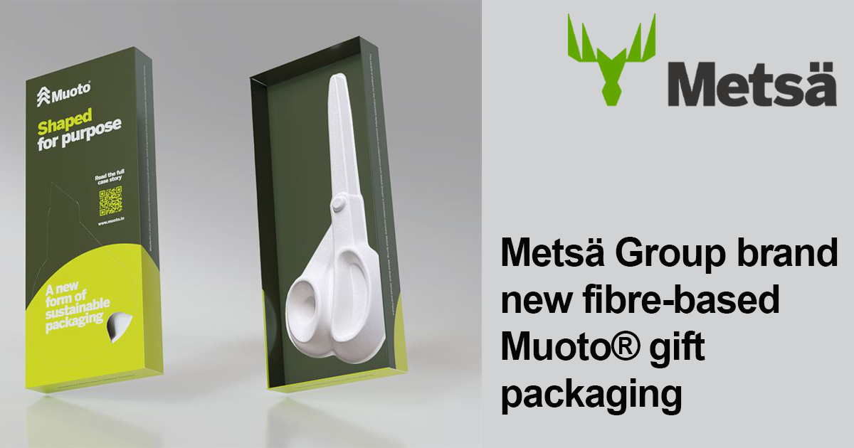 Metsä Group brand new fibre-based Muoto® gift packaging
