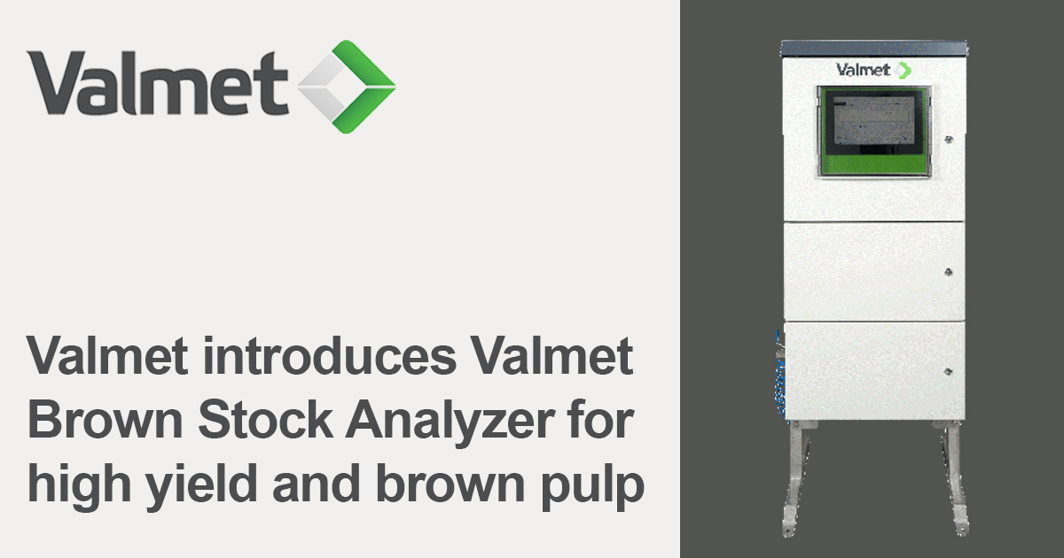 Valmet introduces Brown Stock Analyzer for high yield and brown pulp