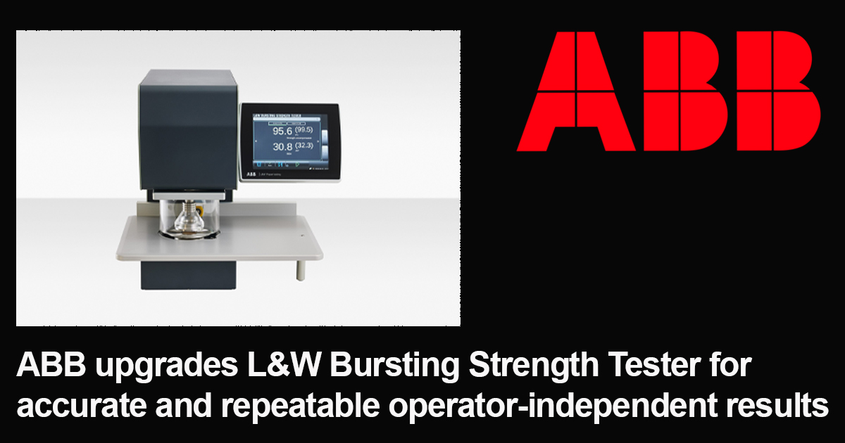 ABB upgrades L&W Bursting Strength Tester