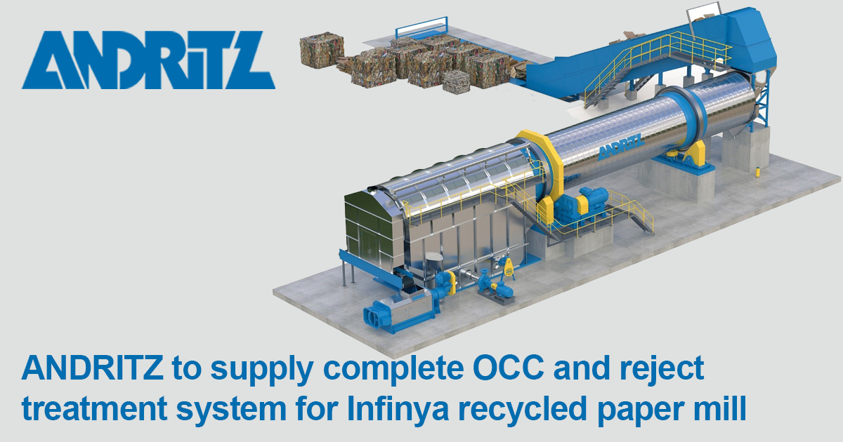 ANDRITZ to supply complete OCC and reject treatment system for Infinya ...