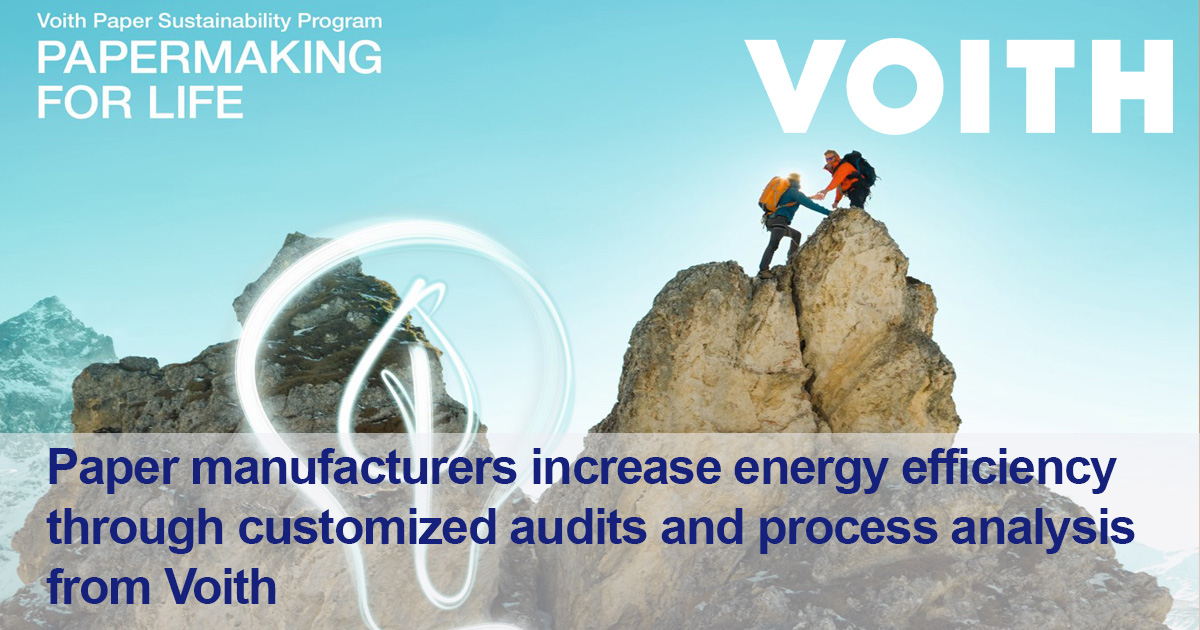 Customized audits and process analysis from Voith increases energy ...