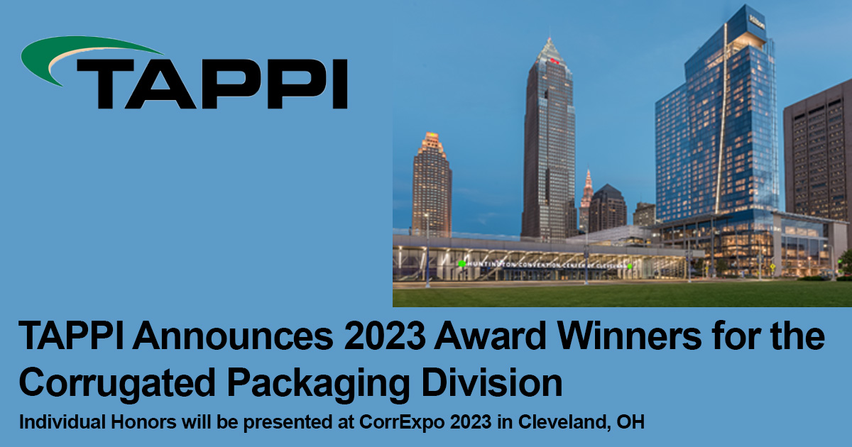 TAPPI Announces 2023 Award Winners for the Corrugated Packaging Division