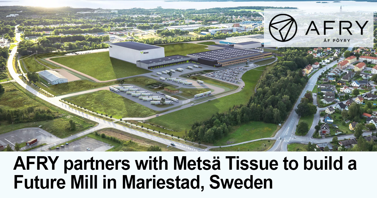 AFRY partners with Metsä Tissue to build a Future Mill in Mariestad