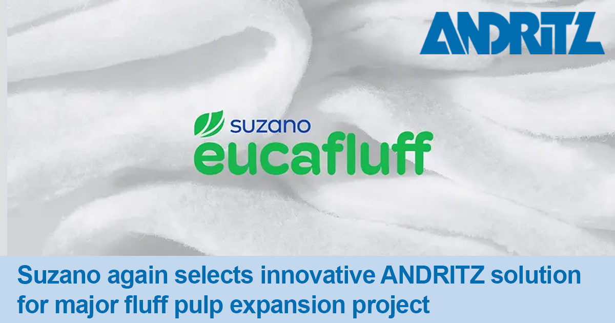 Suzano again selects innovative ANDRITZ solution for major fluff pulp ...