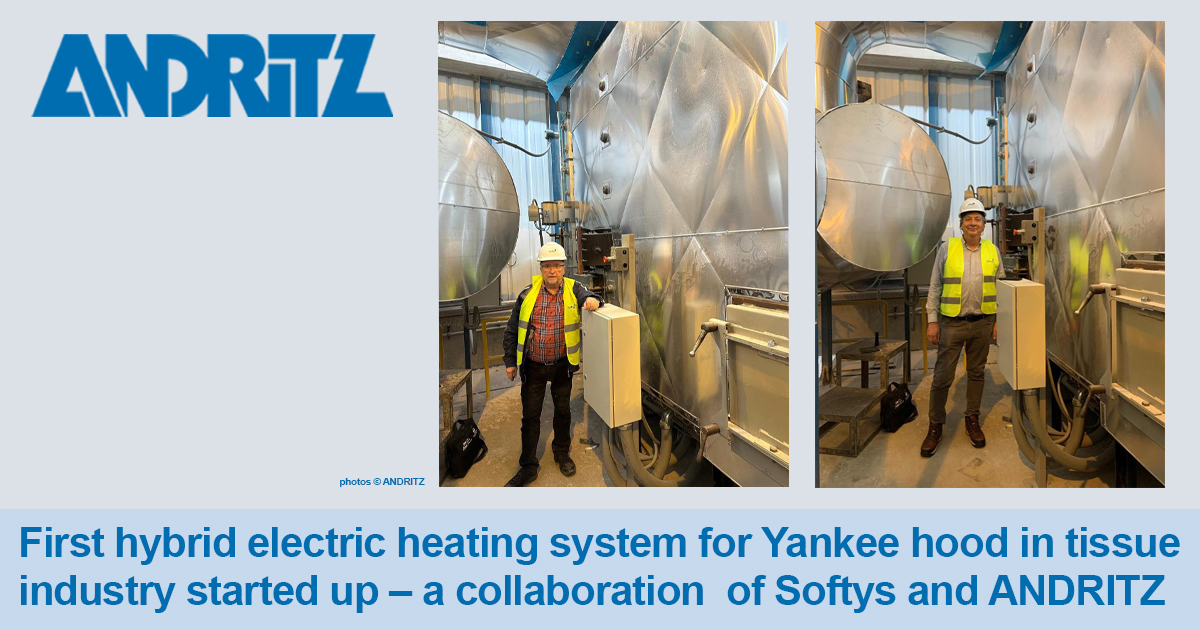ANDRITZ and Softys start up first hybrid electric heating system for ...