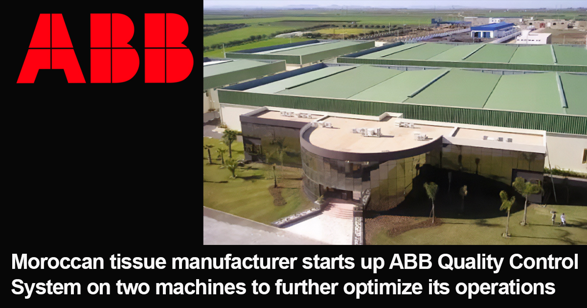 Moroccan tissue manufacturer starts up ABB Quality Control System