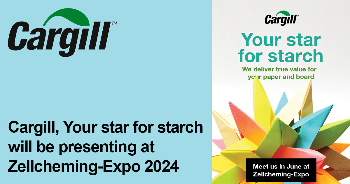 Cargill, Your star for starch will be presenting at Zellcheming-Expo 2024