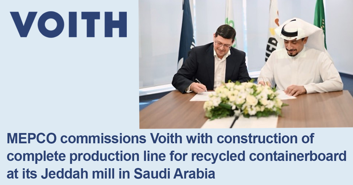 MEPCO commissions Voith with construction of complete production line
