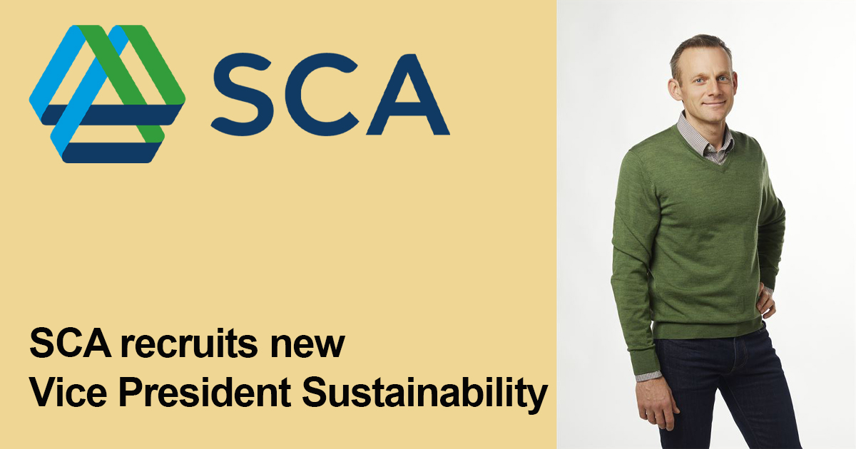 SCA recruits new Vice President Sustainability