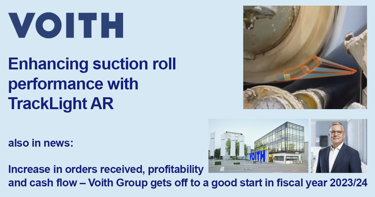 Enhancing roll performance with TrackLight AR and Voith gets off to a ...