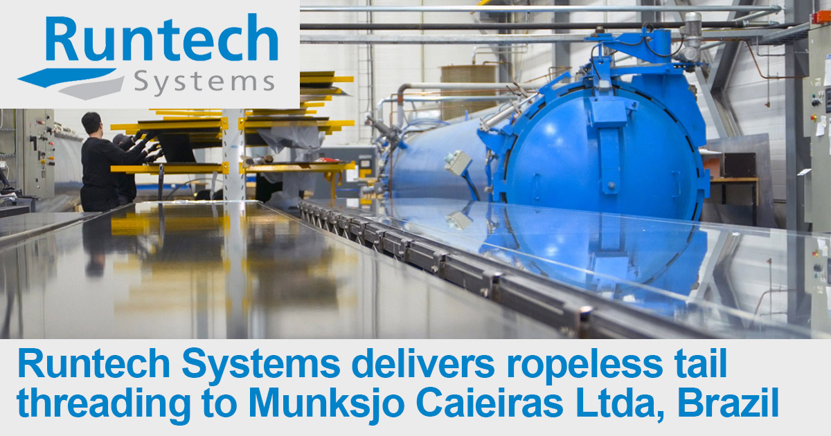 Runtech Systems delivers ropeless tail threading to Munksjo Caieiras