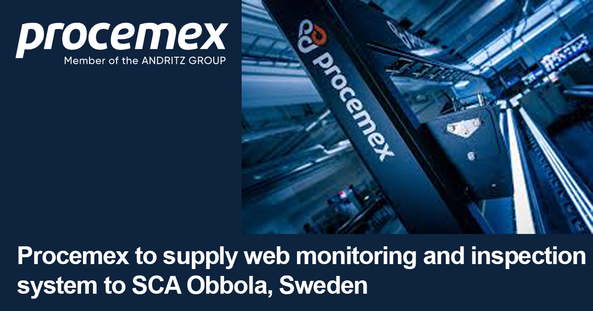 Procemex to supply web monitoring and inspection system to SCA Obbola, Sweden