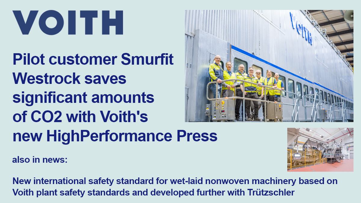 Smurfit Westrock saves significant amounts of CO2 with Voith’s new HighPerformance Press