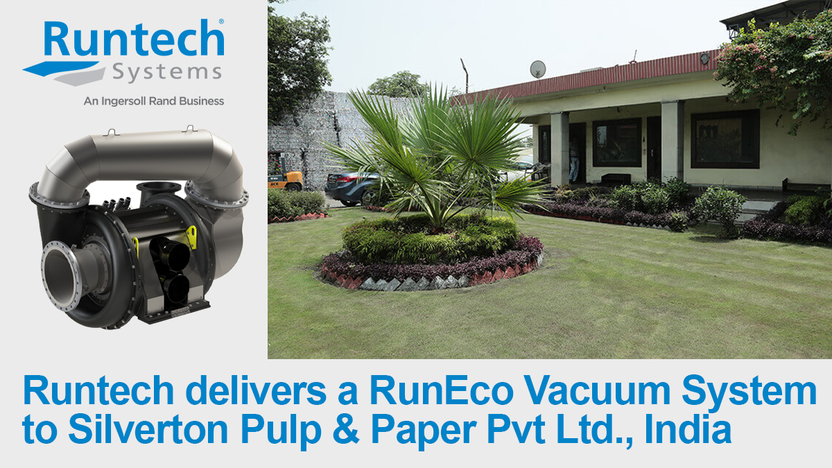 Runtech delivers a RunEco Vacuum System to Silverton Pulp & Paper