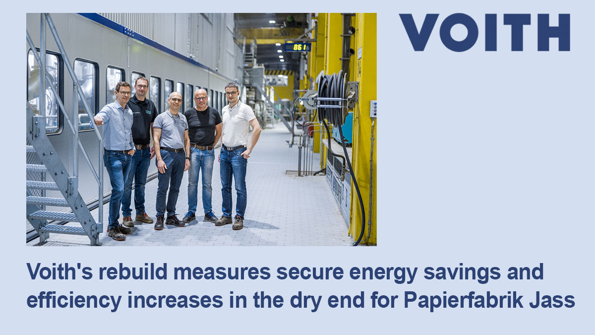Voith Upgrades Enhance Energy Efficiency at Jass Paper